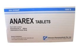 Thuốc Anarex® - Điều trị đau xương khớp cấp tính, đau đầu, sốt, đau ...