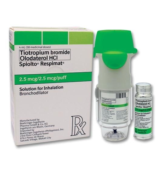 Thuốc Tiotropium bromide - Điều trị hen, bệnh phổi tắc nghẽn mạn tính